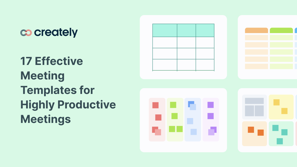 17 Effective Meeting Templates for Highly Productive Meetings | Creately