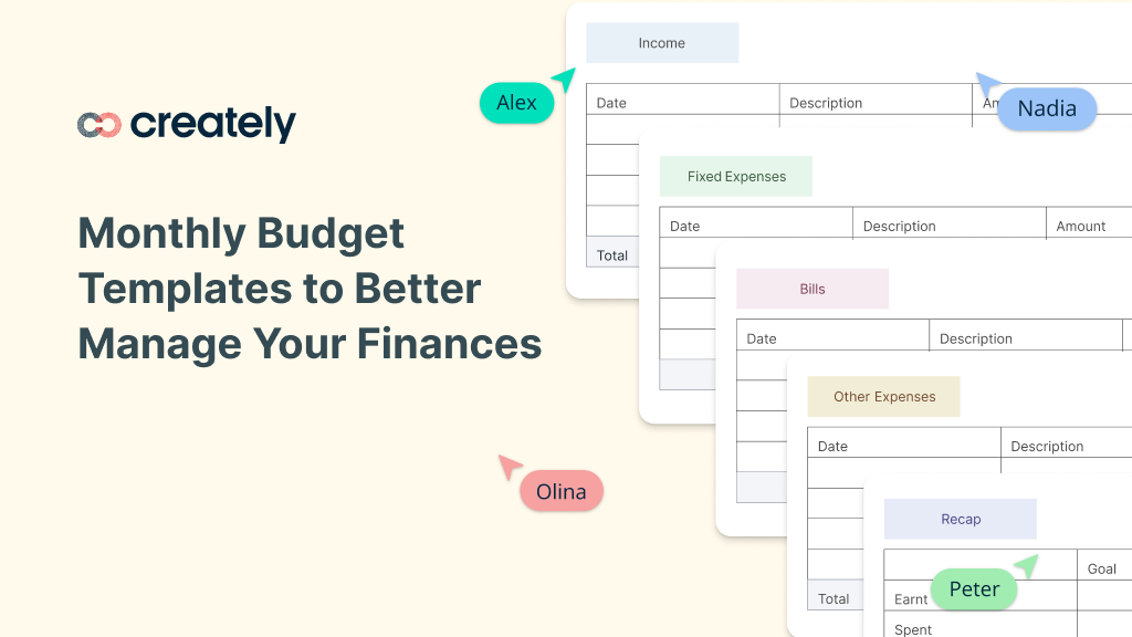 Monthly Budget Templates to Better Manage Your Finances | Creately
